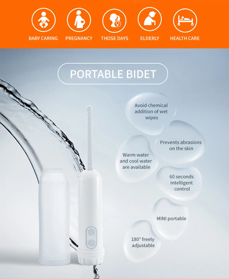 Battery Travel Portable Bidet Efficient Personal Cleaning