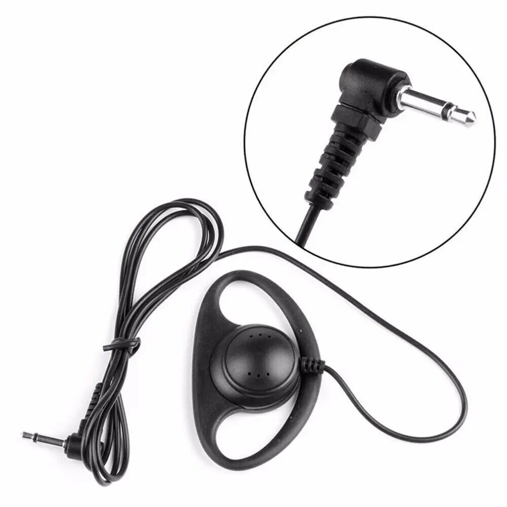 3.5mm D Shape Listen Only Earpiece Earhook For Motorola Radio Speaker ...