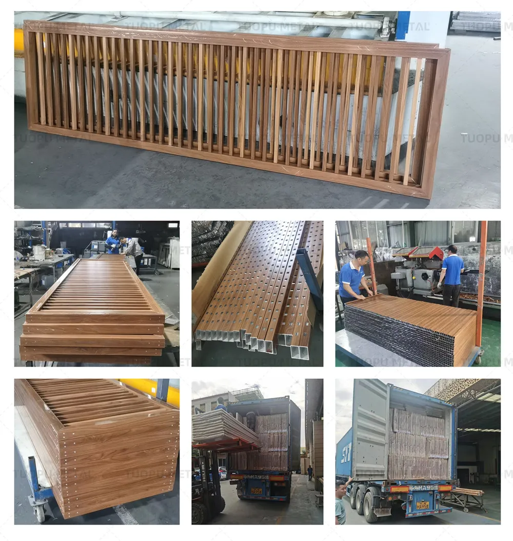 Exterior Cladding Facade Sliding Metal Wall Screen Aluminum Window Louver