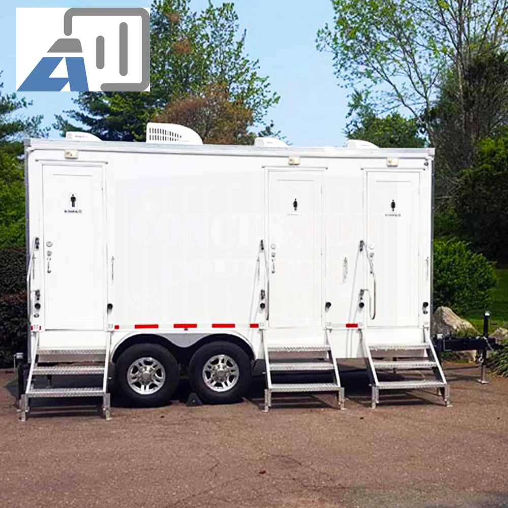 Allcoming Mobile Portable Restroom Toilet Wc Plastic Restroom Trailers ...