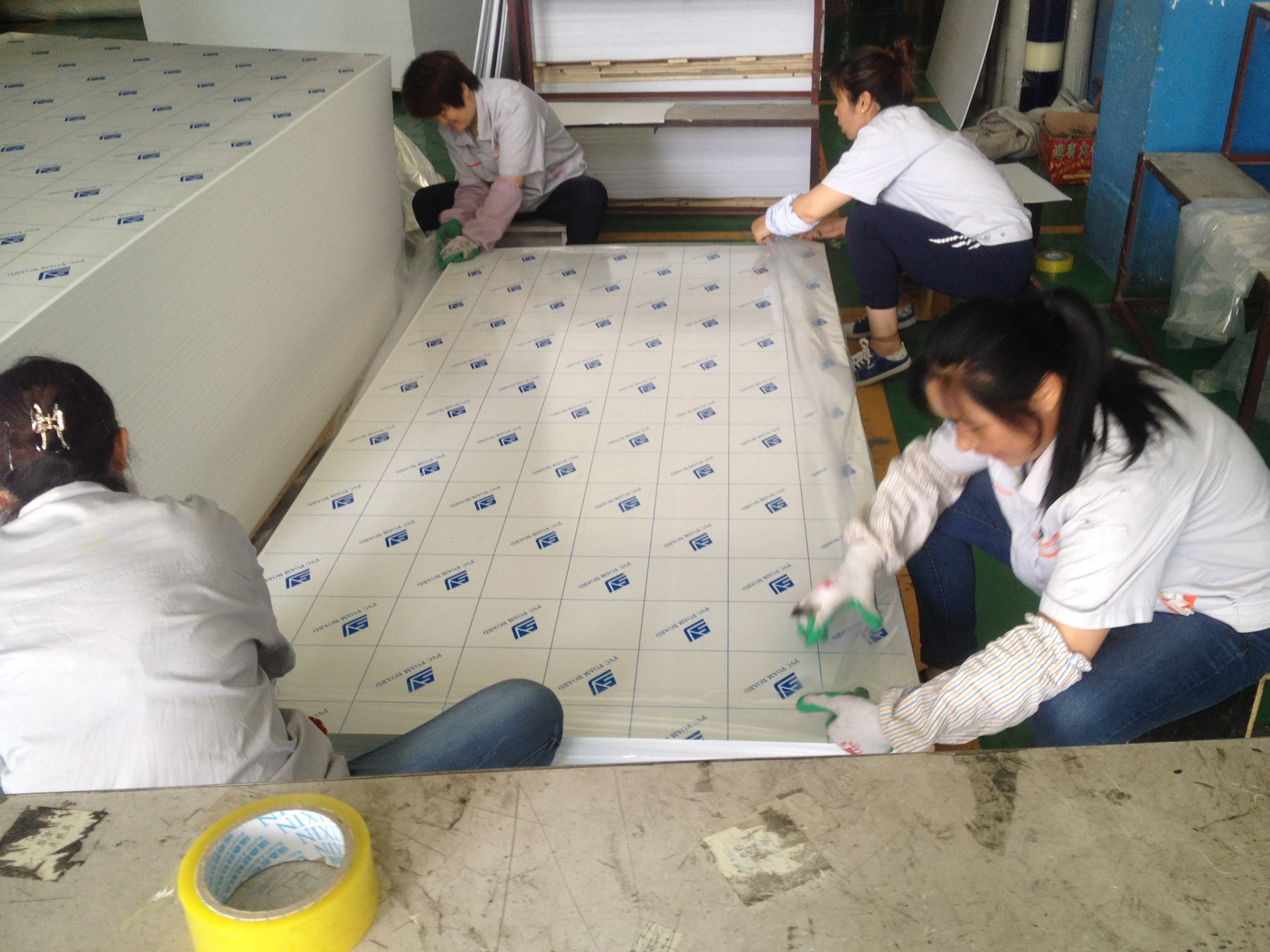 6mm Pvc Board Polyethylene Foam 4x8 Pvc Board With Pe Protective Film ...