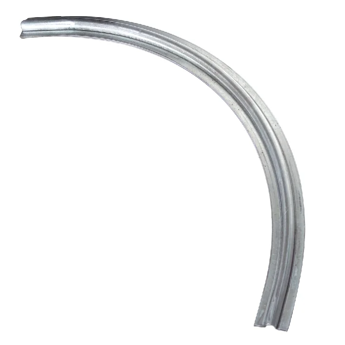 Silver Turning Curved Sliding Gate Track For Corner Sliding Folding ...