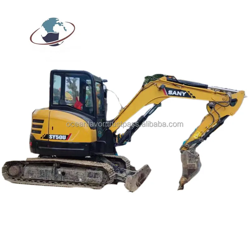High Quality Used Sany SY50U Mini Excavator - 5ton Digging Power