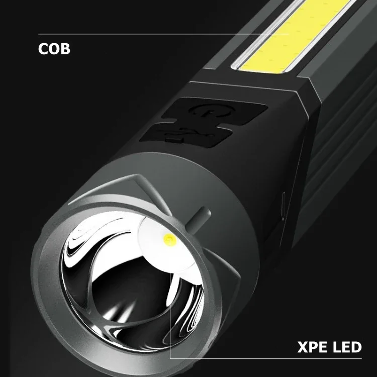 280 Lm L-shape Bendable Flashlight Torch Type-c Rechargeable Tool ...