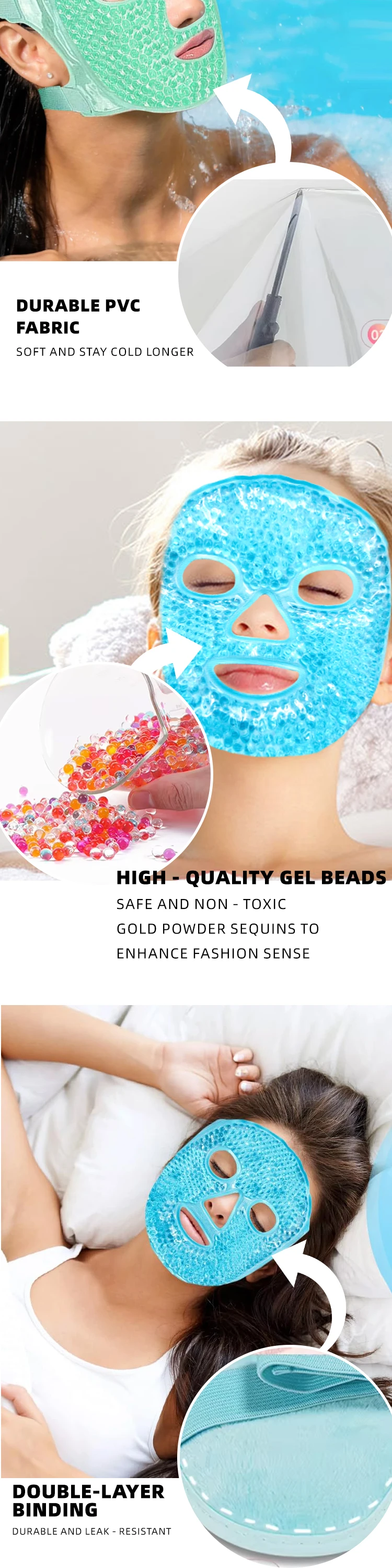Wholesale Customized Cold Therapy Face Cold Compress Face Cold Gel ...