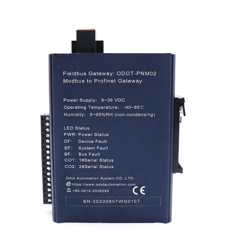 Modbus Rtu Ascii To Profinet Protocol Converter Odot Pnm02 V2 0