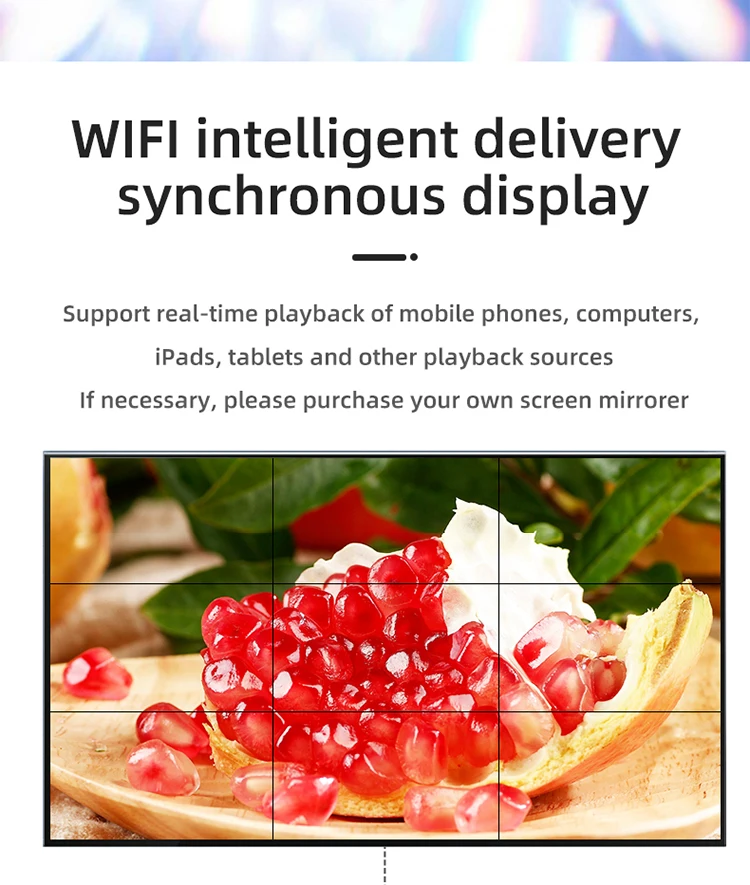 46 49 65 Inch Ultra Narrow Bezel 3x4 4x4 Splicing Screen Lcd Video Wall ...