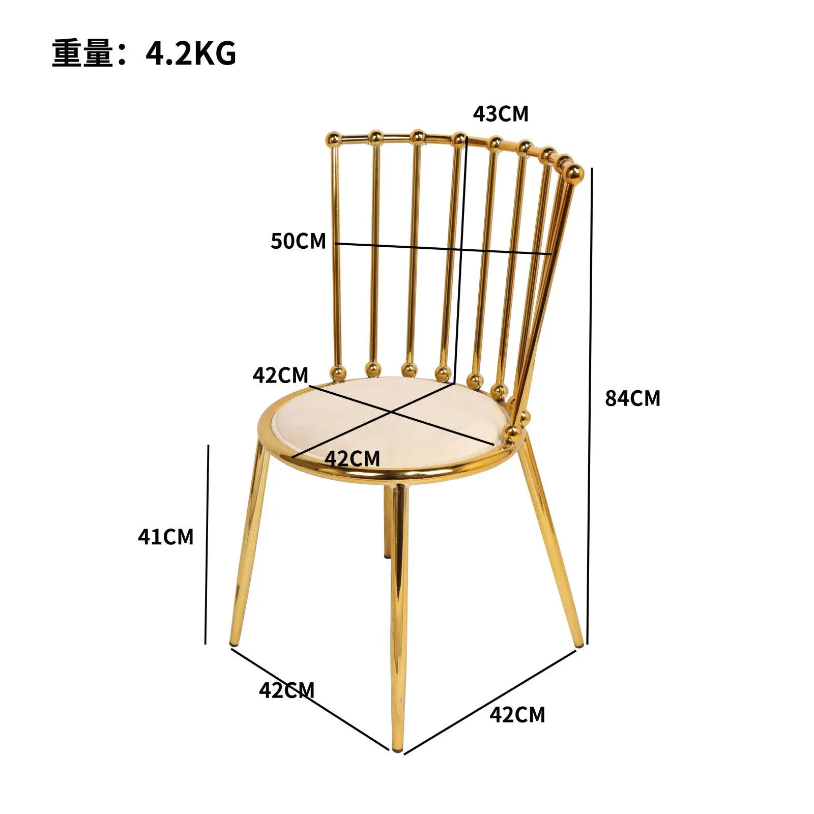 Modern Luxury Gold Metal Wire Furniture Color Velvet Classic Upholstery ...