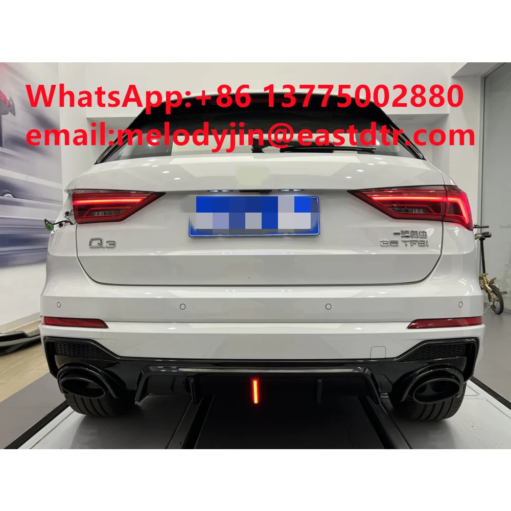 RSQ3 Rear Diffuser with Exhaust Pipes for Audi Q3 2020-22