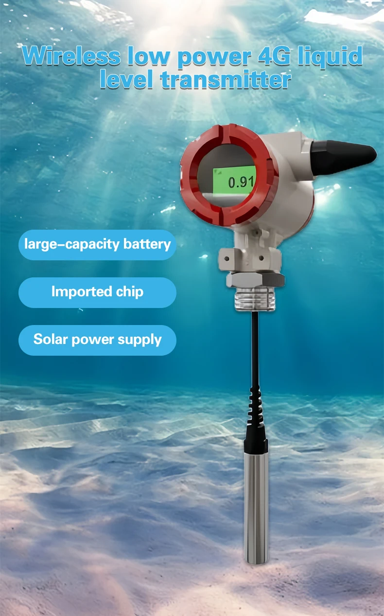 Wireless 4g Liquid Level Transmitter Remote Fire Tank Water Level ...