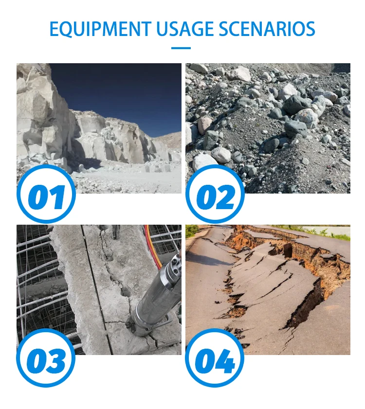 450mm Rock Splitter Diesel Engine Excavator Rock Splitter Portable ...