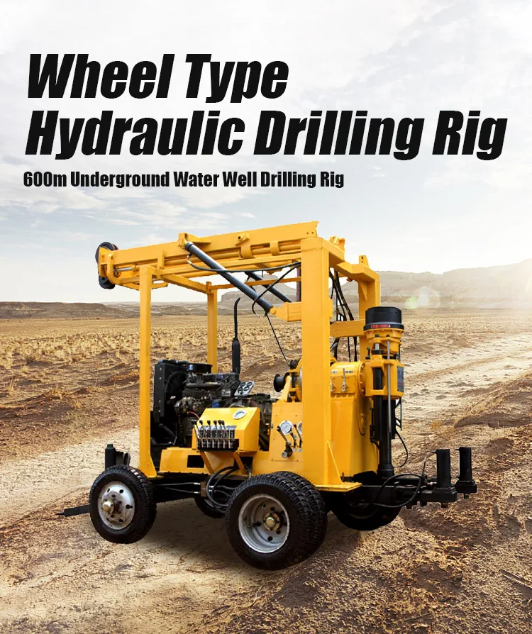 300m Full Hydraulic Control Geological Exploration Water Well Drill Rig ...