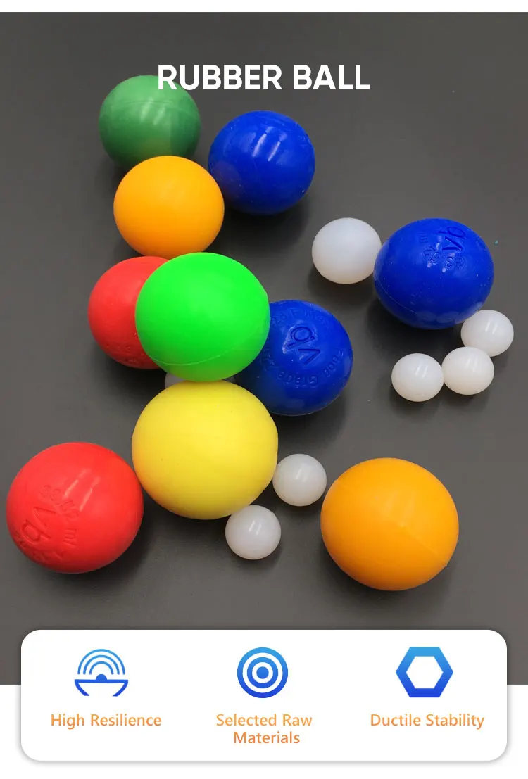 Wholesale Soft Hard Colourful Solid Rubber Balls Good Physical and Mechanical Properties Small Rubber Ball Alibaba
