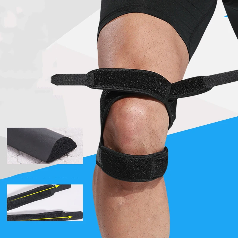 Double Strap Knee Support Patella Tendon Brace Stabilizer Relieve Pain ...