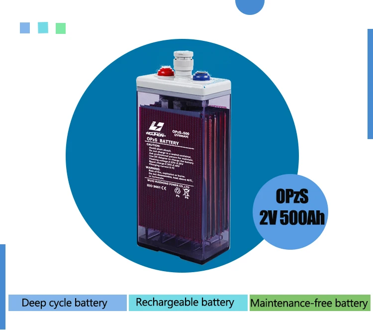 Hizn Rechargeable Solar Energy Storage Battery Opzs 2v 500ah Lead Acid ...