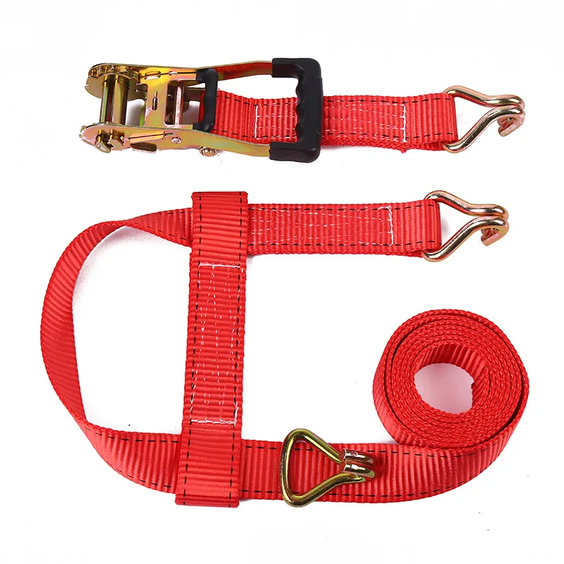 50mm 2 Inch 3 4 5 6m Break Strength 7t Double J Hook Tie Down Strap ...