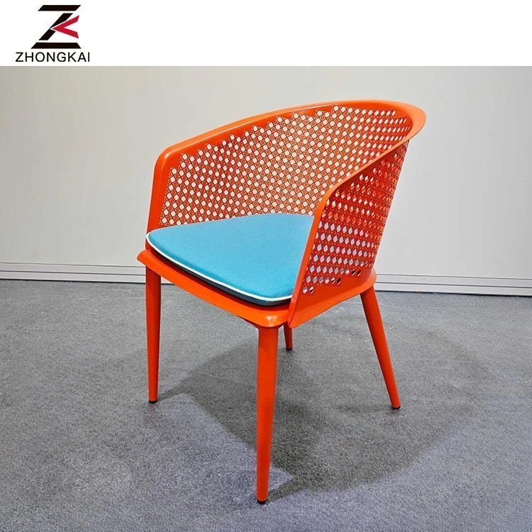 Bistro Cafe Cast Aluminum Frame Chair Stackable Garden Furniture Woven ...