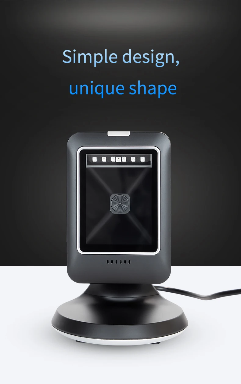 2D Barcode QR Code Desktop Scanner Table 1D Reader Supermarket Barcode ...