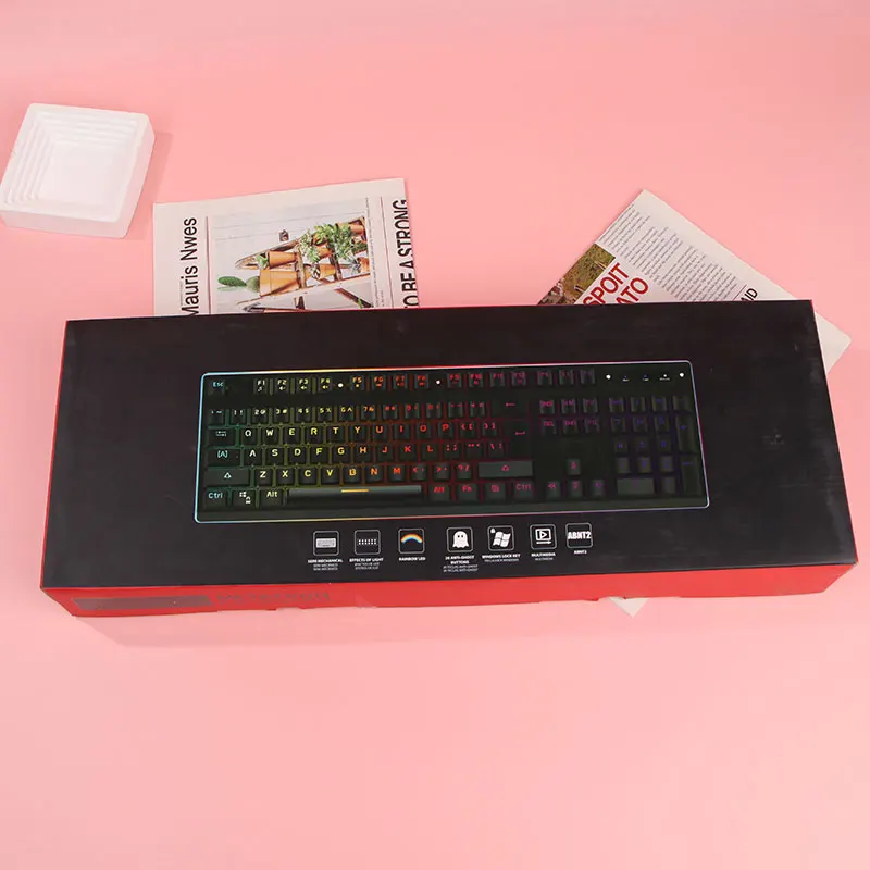 oem custom print logo keyboard paper packaging box corrugated cardboaed ...
