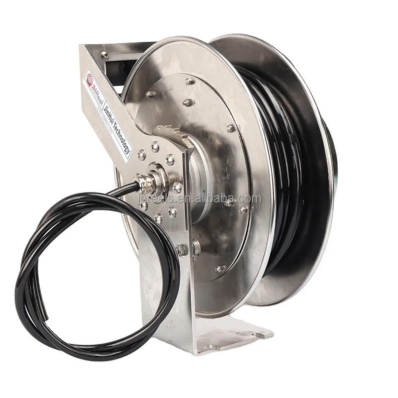 Spring driven cable reel rewind type Stainless Steel cable Reel