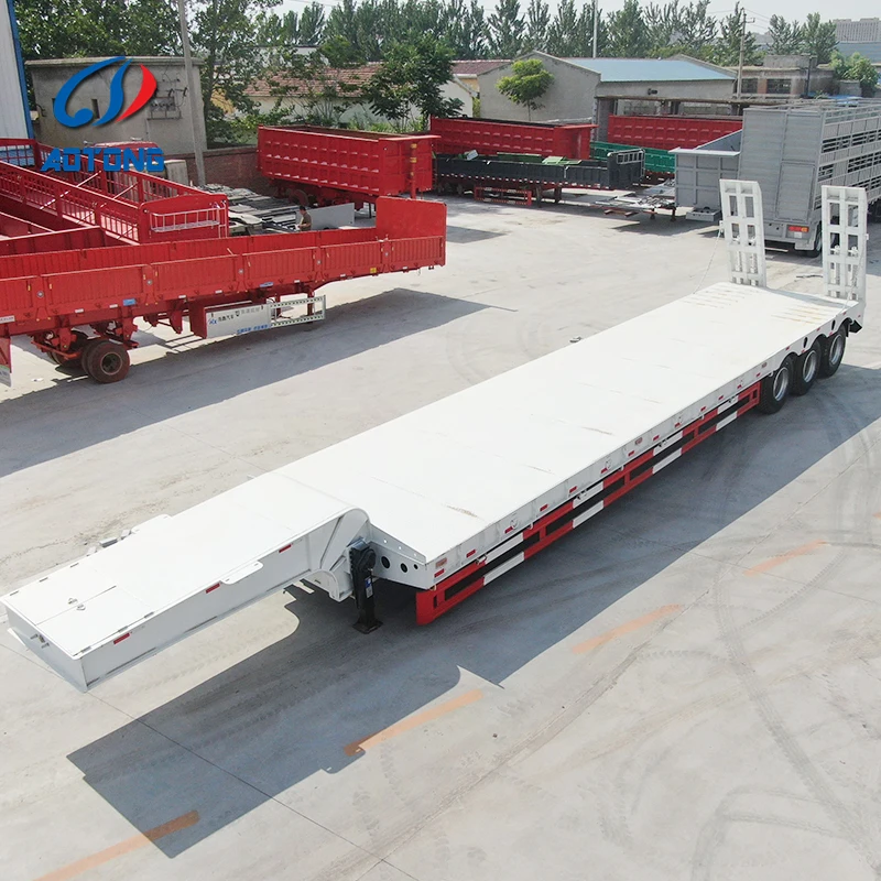 13m Lowboy Utility Trailers for Carrier 40ft Container