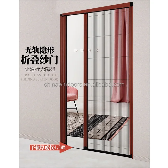 Aluminum Alloy Frame Mosquito Net - Retractable Screen Door