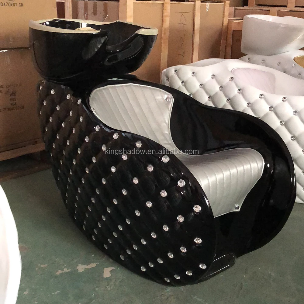 2022 Salon Furniture - Pink Shampoo Bed with Fiberglass Backwash Unit