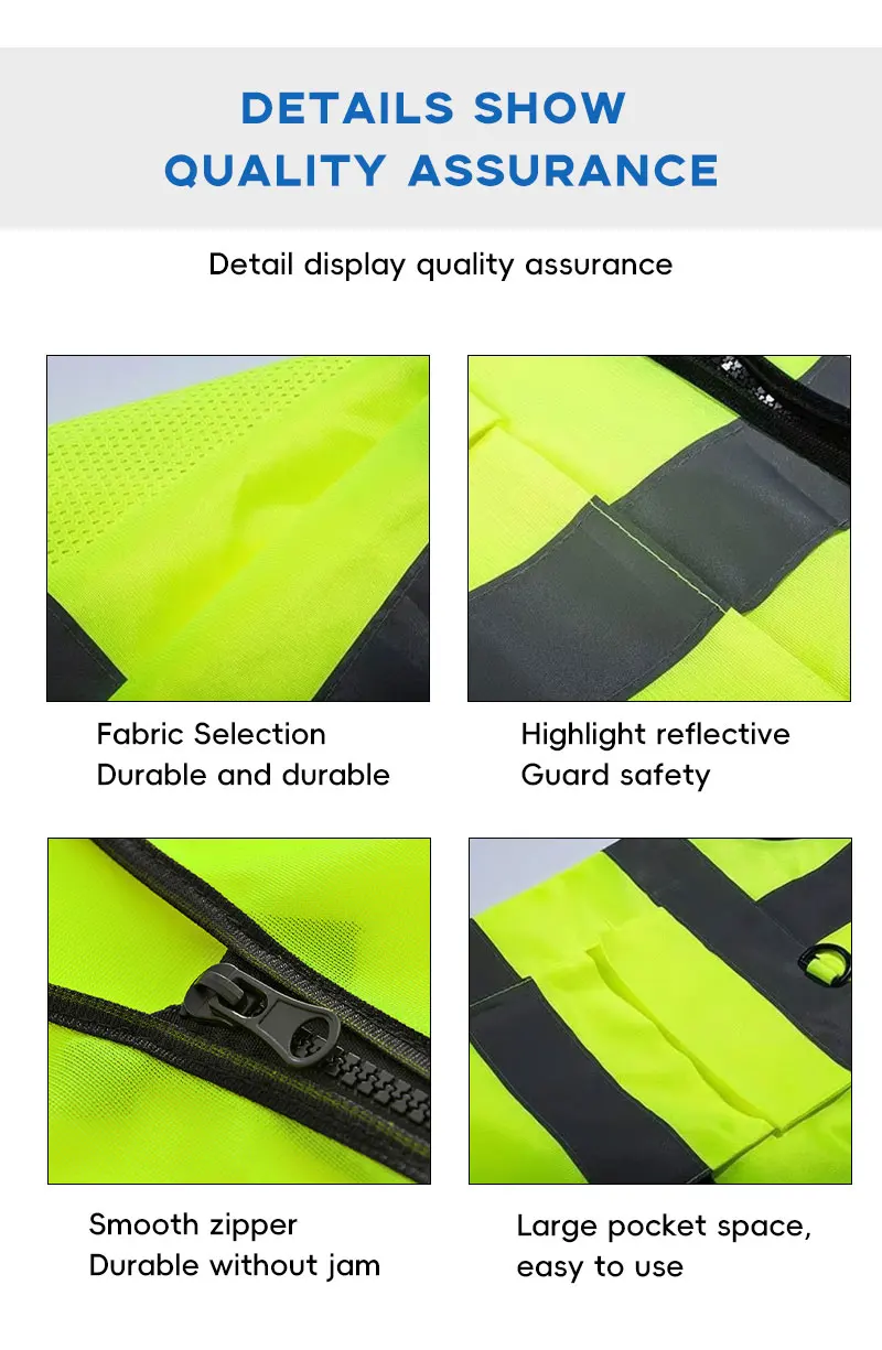In Stock Hi Vis Reflector Jacket Reflective Safety Vest Motorcycle Vest ...