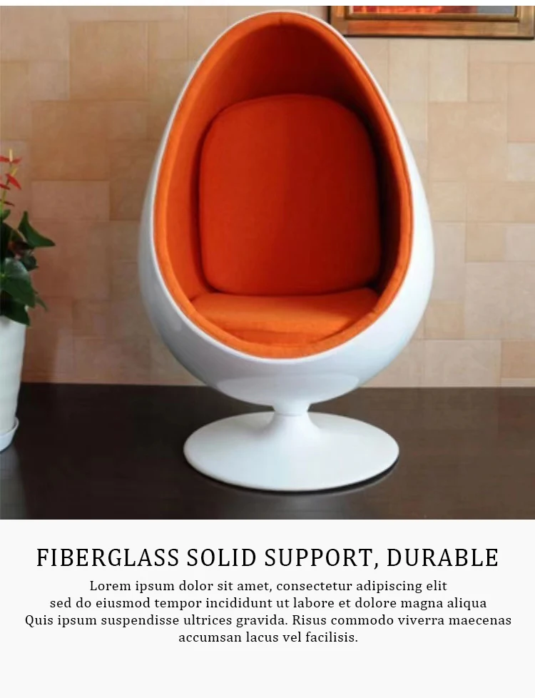 Direct Selling Fiberglass Pod Chair Nordic Comfortable Chair Standing ...