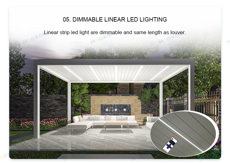 Electrical Arbours Carport Louvered Canopy Roof Brackets Gazebos Garden ...