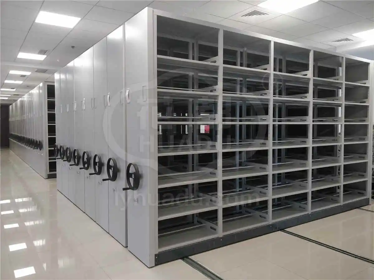 Library Compact Mobile Book Shelf - HUADU Storage System