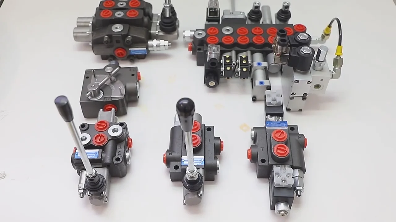 1st 2nd 3 4 Spool Hydraulic Valve Cable Control With Remote For Truck ...