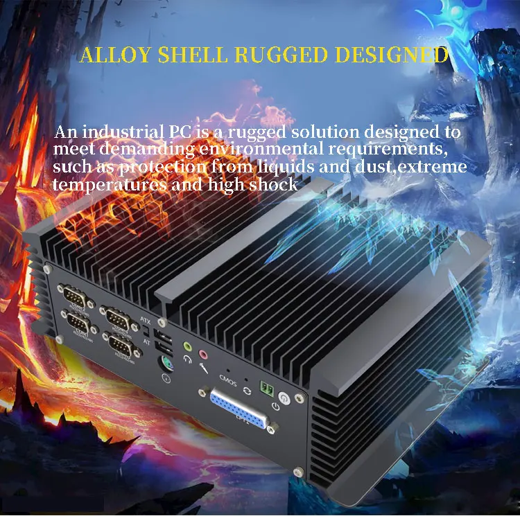 Customized Embedded Rs485 X86 Ipc 12v Server Industrial Computer Atom ...