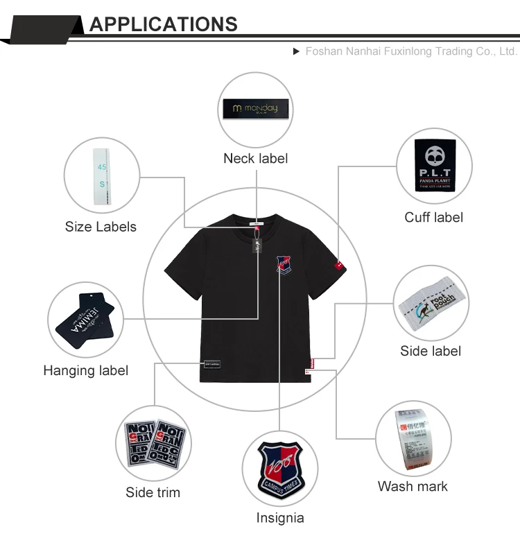 Wholesale Custom Multiple Fashion Popular Private Press On Logo Label ...