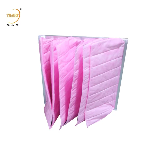 Aluminum Frame Medium Synthetic Fiber F7 Fiberglass Pocket Air Filter ...
