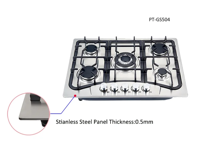 Cast Iron Stove Frame Gas Stove Stainless Steel Countertop Stove 5 ...