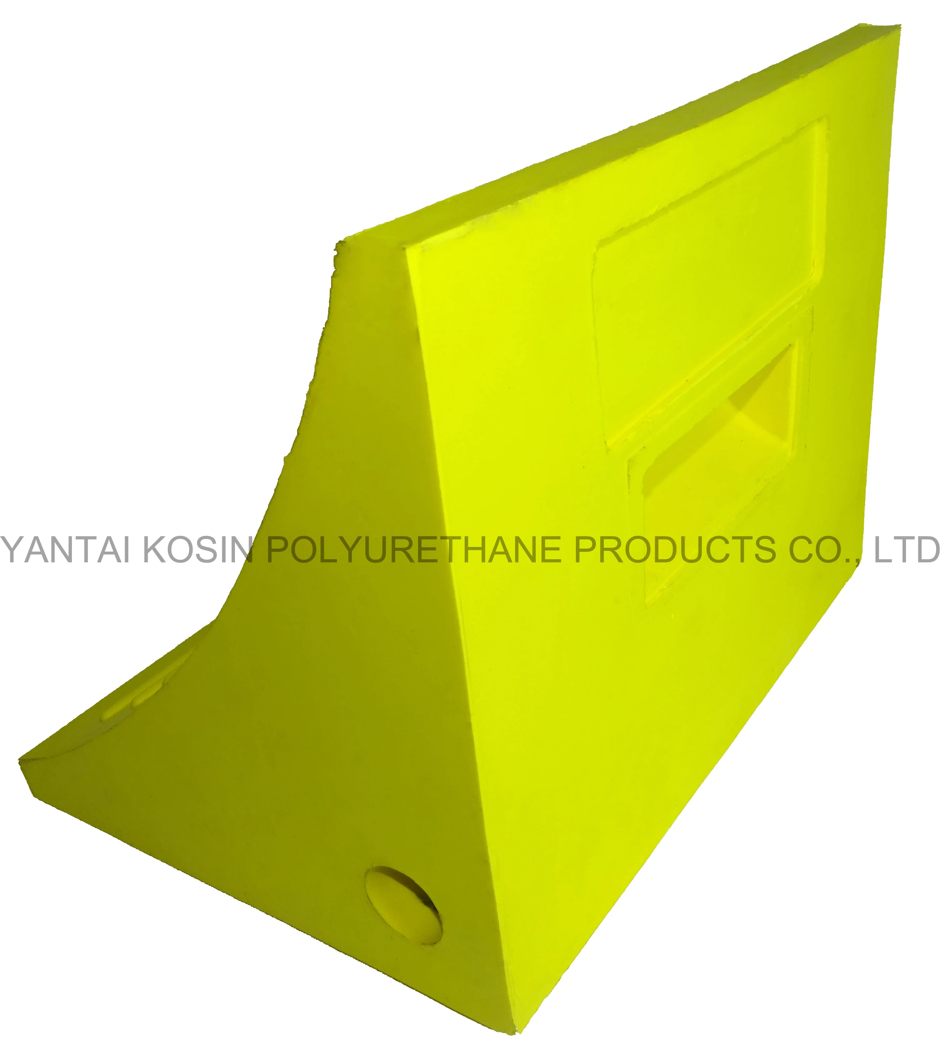 Heavy Truck Tire PU Polyurethane Wheel Chock with Handle