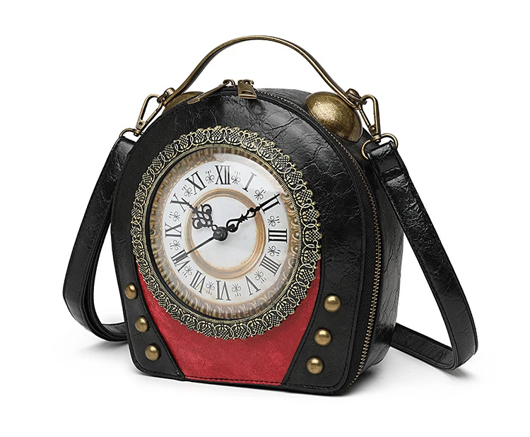 Walkable Luxury Designer Women Unique Clock Purse Handbag Ladies Small ...