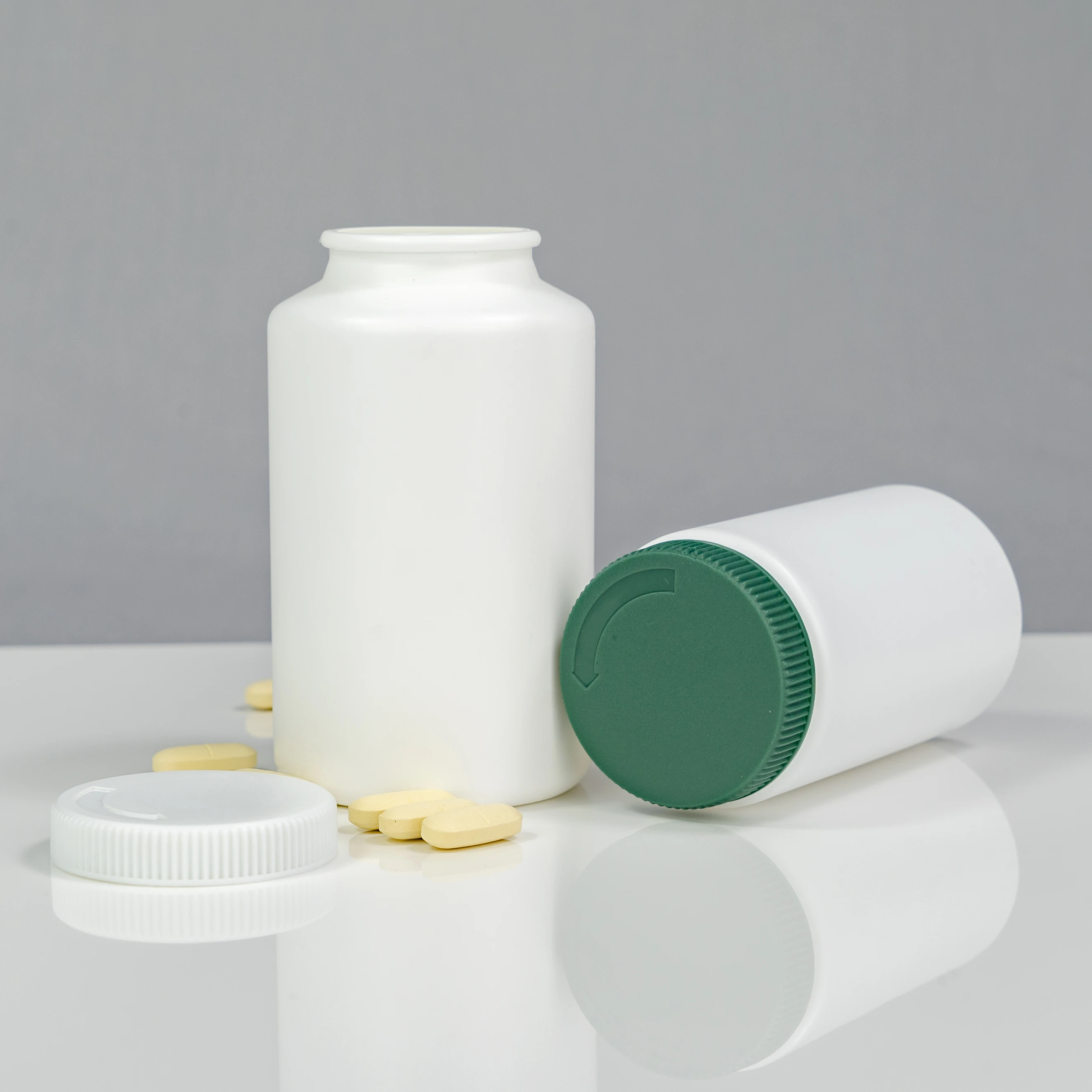 Plastic Empty Tablet Capsules Bottles for Medicine & Vitamins