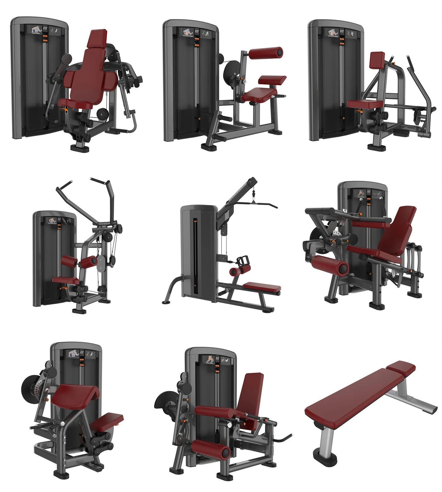Alibaba.com: TOPTONS Lat Pulldown/Low Row Gym Station, Multi-Function ...