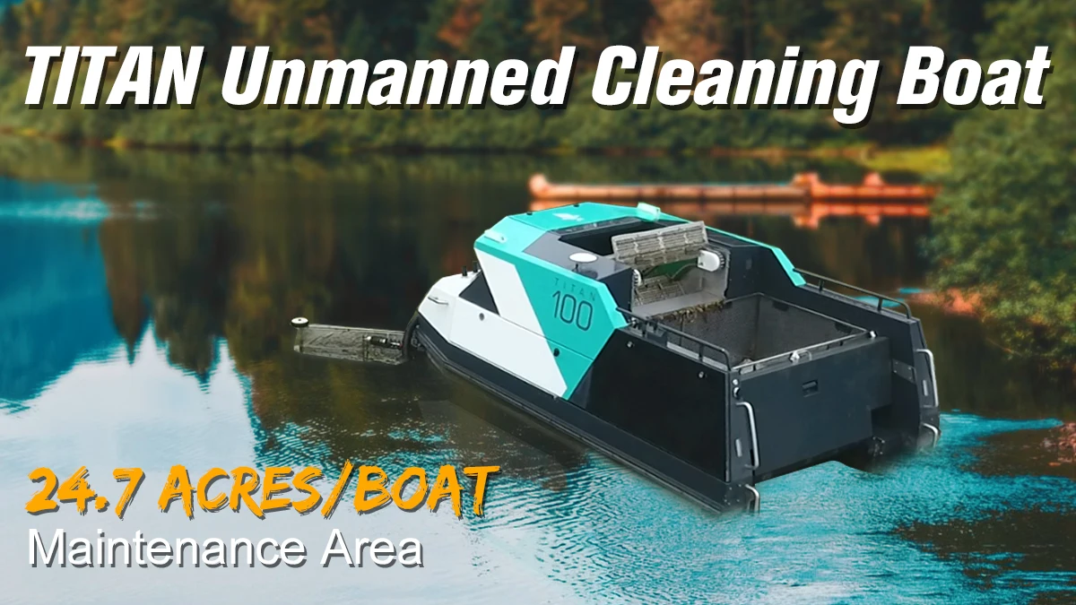 Water Surface Garbage Cleaning Unmanned Ship Remote Controlled Boat ...