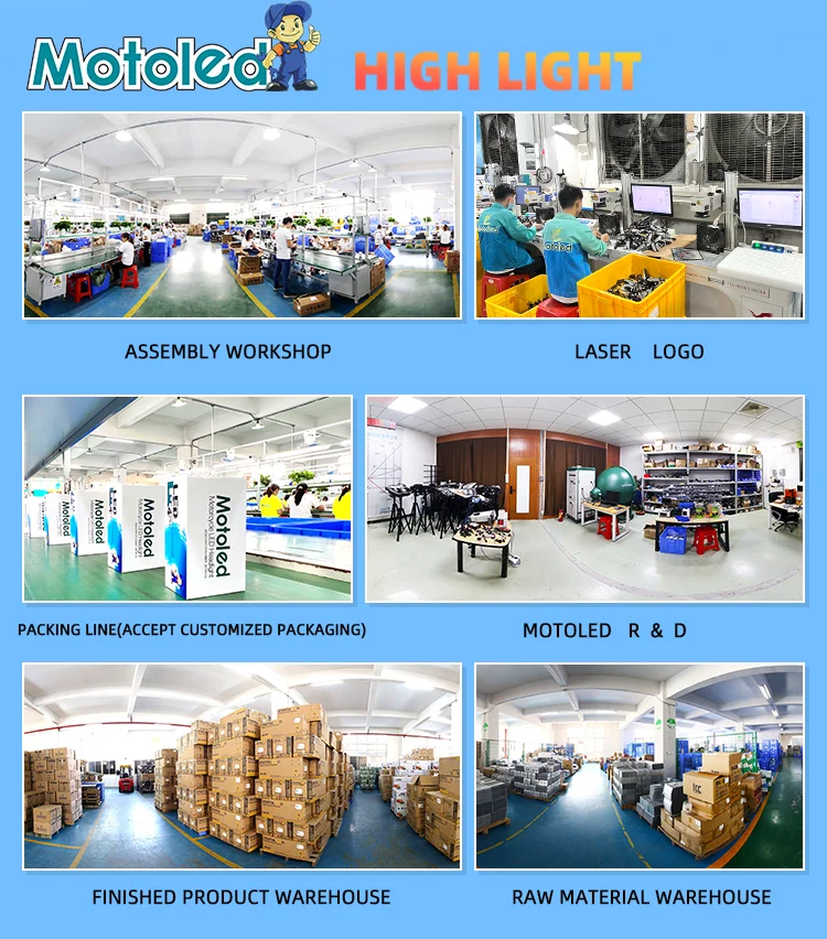 MOTOLED Motorcycle Mini Driving Light 100W 16000LM