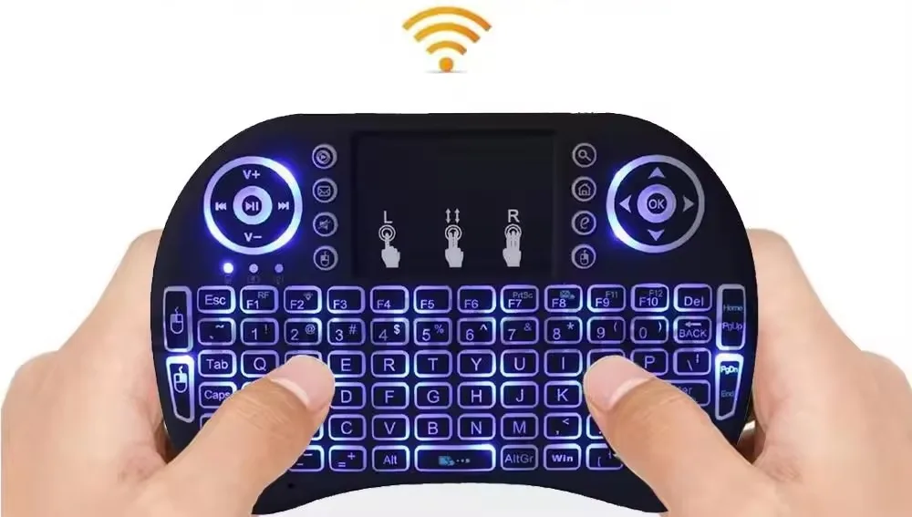 2.4g Air Mouse With Touchpad Keyboard I8 Arabic French Spanish Russian ...