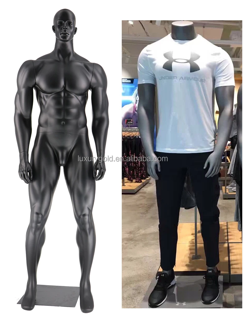 Wholesale Black Muscle Bodybuilder Male Mannequin Full Body