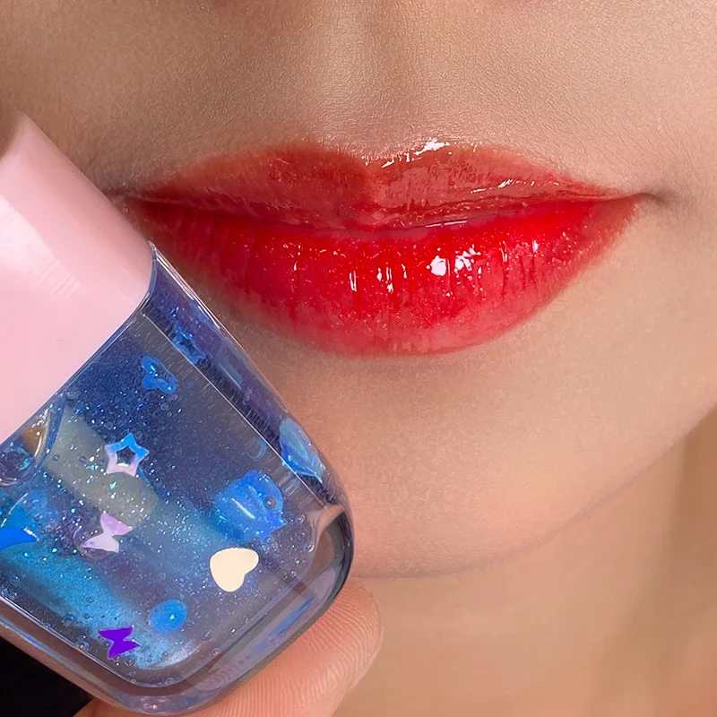 Cute Little Girl Clear Ice Cream Lip Gloss Moisturizing Fruit Flavor ...