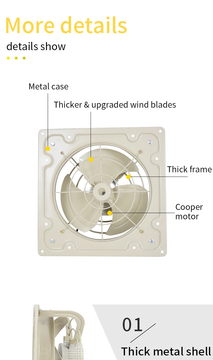 Larissa Industrial 220V Cylindrical Axial Flow Fan High-Temperature ...
