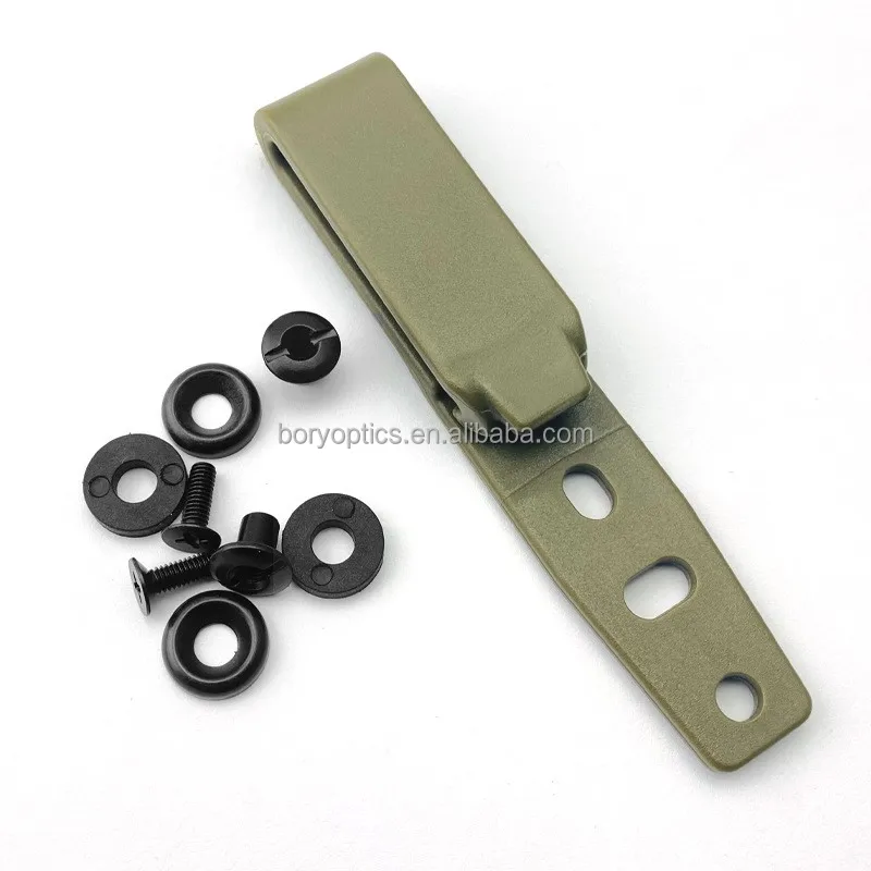 Hunting Sheath Hook 3 Pre-Drilled Hole Belt Clip With Mounting Hardware ...