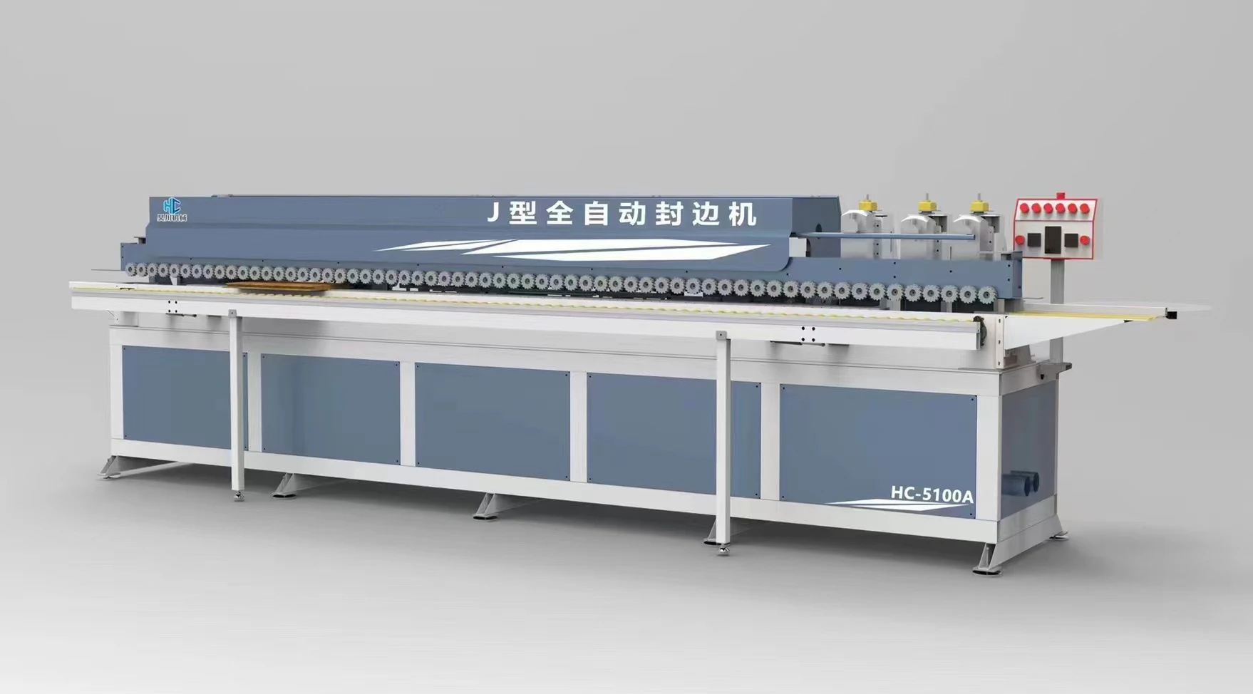 45 Degree Bevel Edge Bander Fully Automatic J C Shape Soft Forming Edge ...