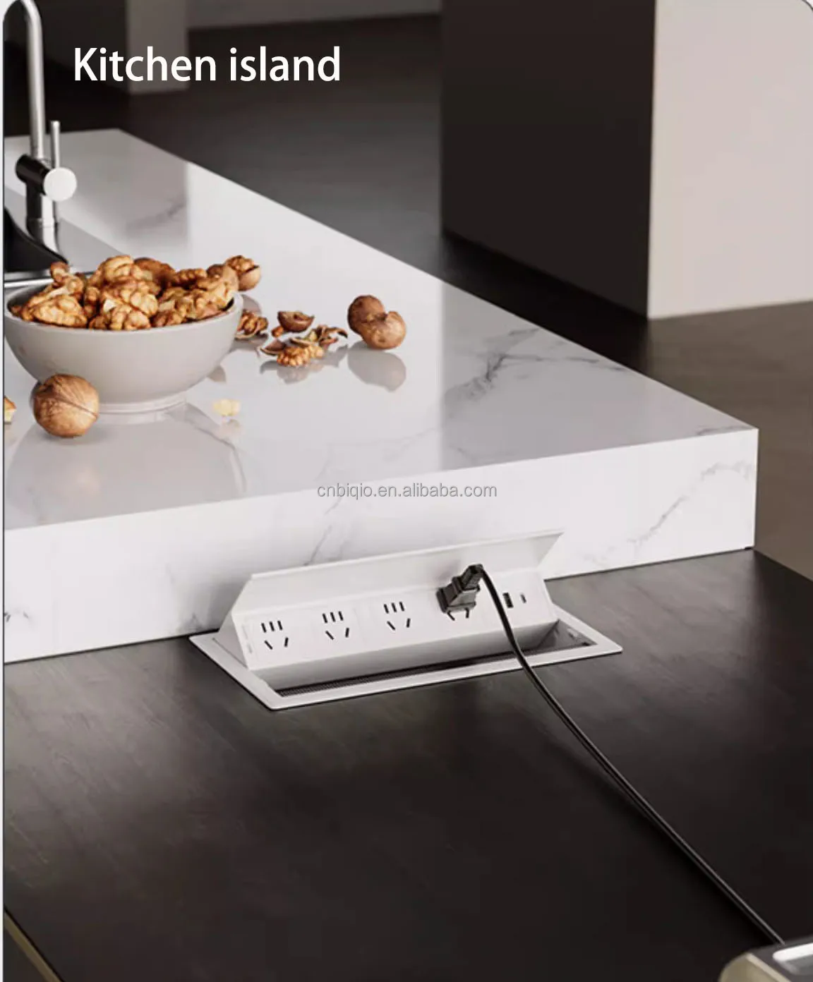 Universal Power Supply Outlet, Table Socket Box 2.1A Dual USB a Type C ...