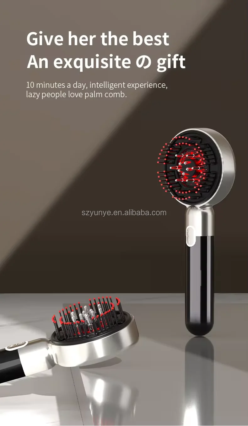 Hair Growth Red Light Scalp Essential Oil Applicator Head Massager ...
